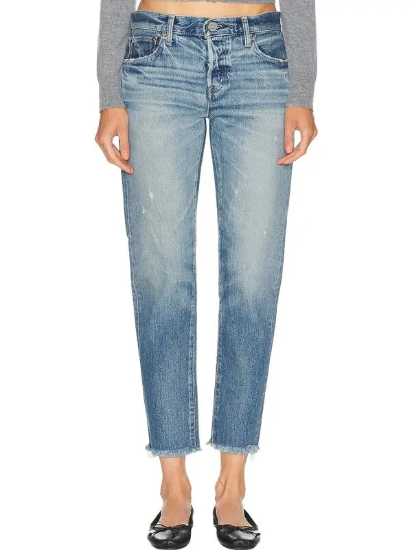 Moussy Vintage Bretton Tapered Jeans - Light Blue