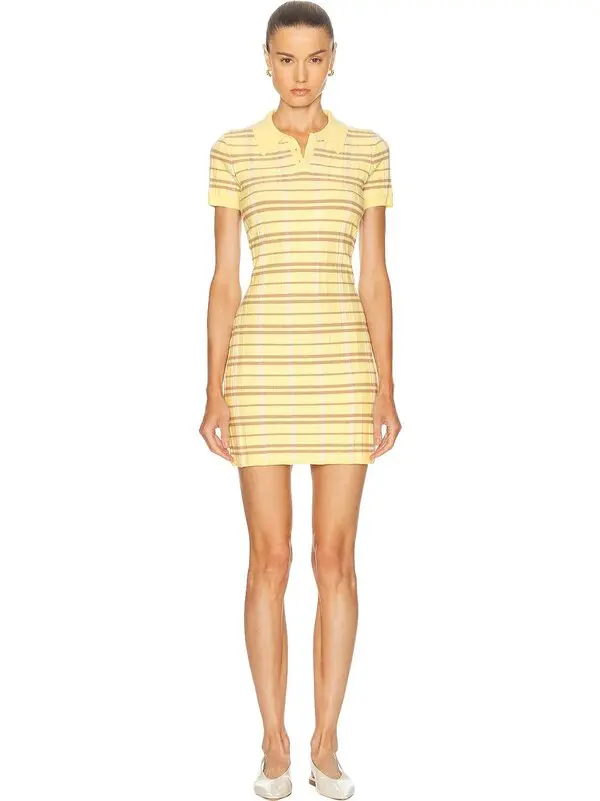 Guest In Residence Plaid Polo Dress - Butter Combo