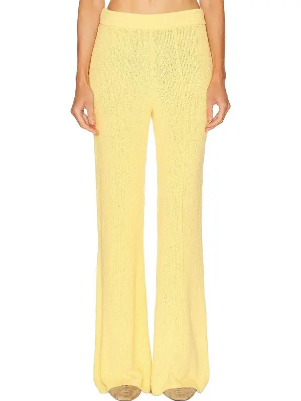 Guest In Residence Boucle Flare Pant - Butter