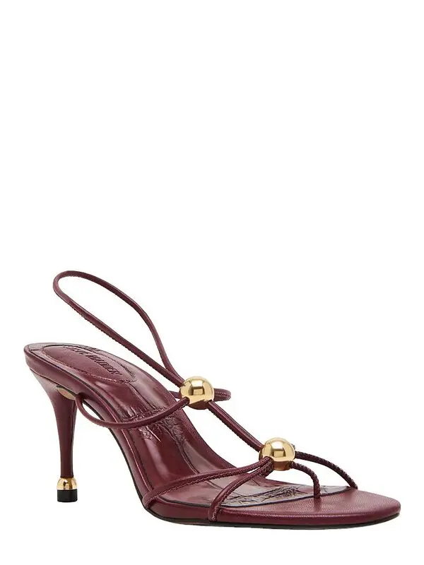Steve Madden Ramos Embellished Sandals - Wine