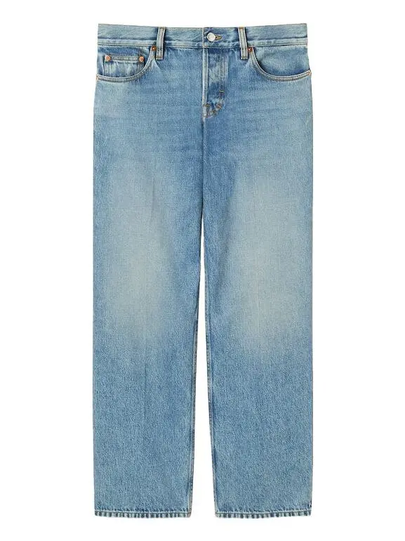 Gucci Straight Fit Denim Pants - Blue