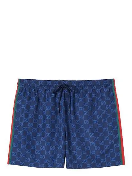 Gucci Printed Poplin Tech Swim Shorts Ready-to-wear - Blue