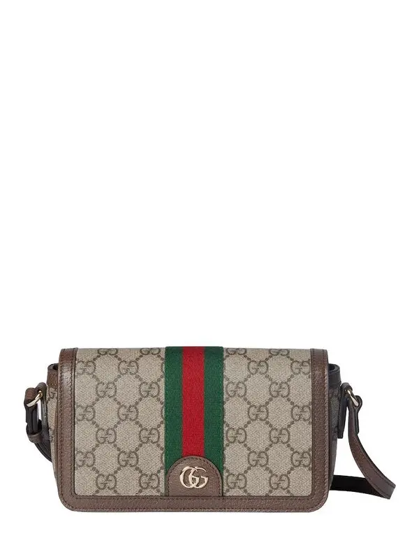 Gucci Ophidia Mini Shoulder Bag - Beige