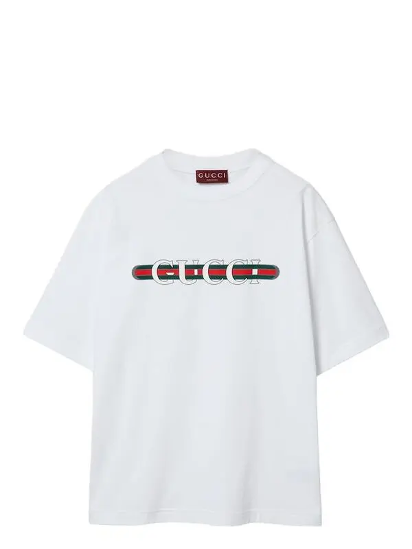 Gucci Cotton Jersey T-shirt With Print - White