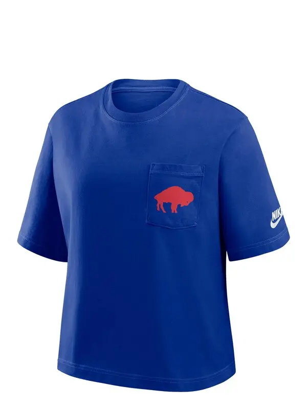 Nike Buffalo Bills Rewind Pocket Boxy Nfl T-shirt - Blue