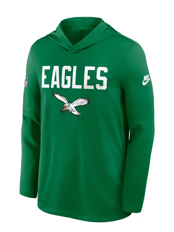 Nike Philadelphia Eagles Dri-fit Nfl Long-sleeve Hooded Top - Green