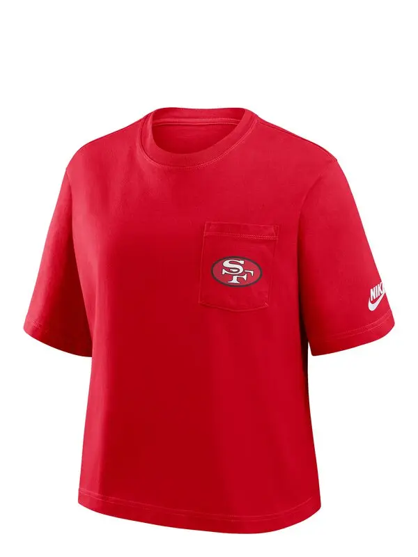 Nike San Francisco 49ers Rewind Pocket Boxy Nfl T-shirt - Red