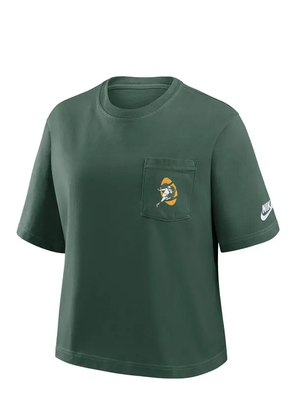 Nike Bay Packers Rewind Pocket Boxy Nfl T-shirt - Green