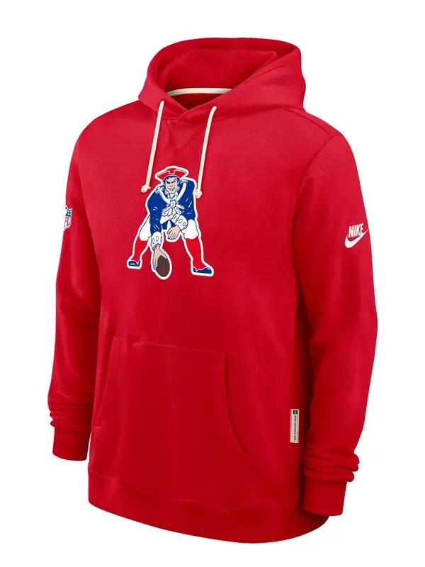 Nike New England Patriots Alt Offensive Set Play Sideline Nfl Pullover Hoodie - Red