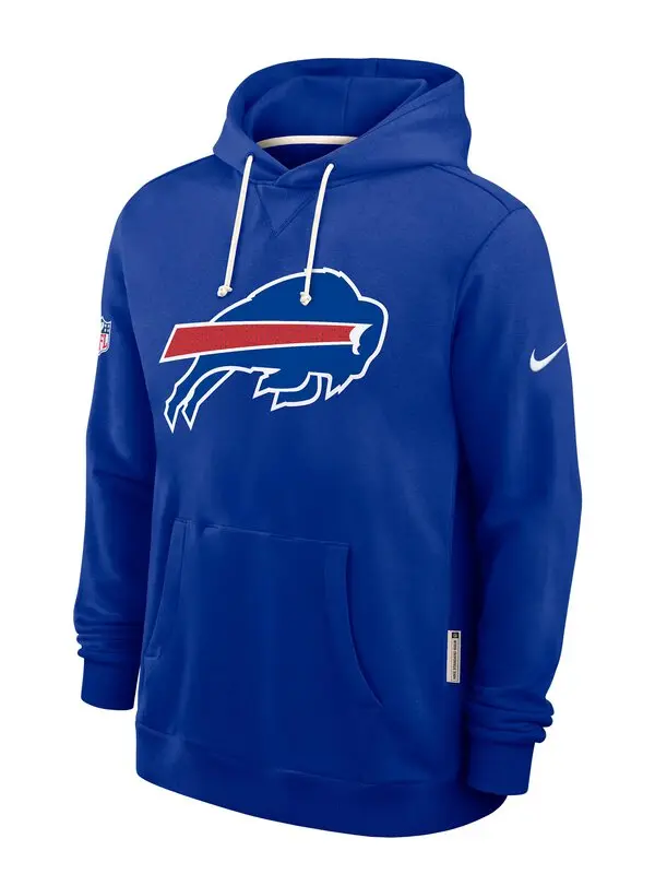 Nike Buffalo Bills Initial Home Sideline Dri-fit Nfl Pullover Hoodie - Blue