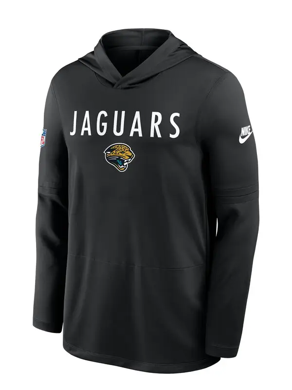 Nike Jacksonville Jaguars Dri-fit Nfl Long-sleeve Hooded Top - Black