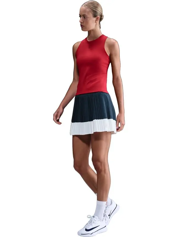 Nike Nikecourt Ace Advantage Dri-fit Pleated Tennis Skirt - Blue