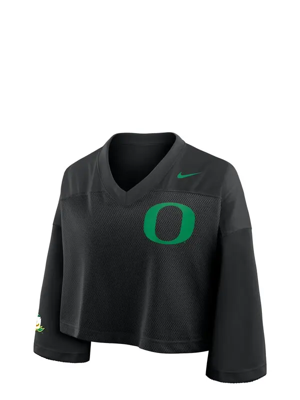 Nike Oregon Jersey Dri-fit College Cropped Top - Black