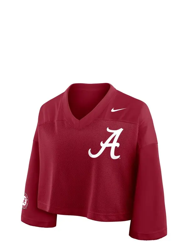 Nike Alabama Jersey Dri-fit College Cropped Top - Red