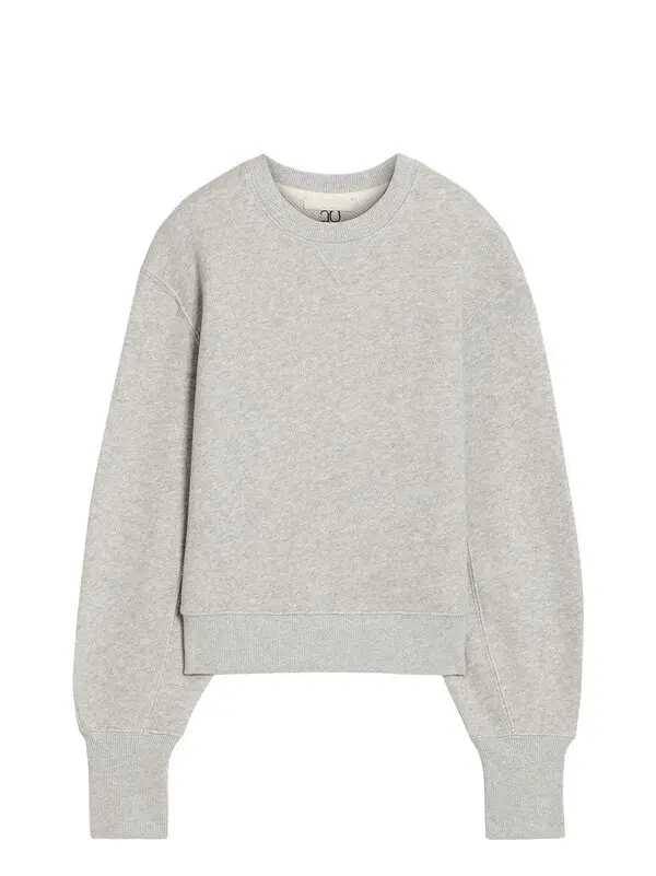 Ulla Johnson Lumi French Cotton-terry Sweatshirt - Light Gray