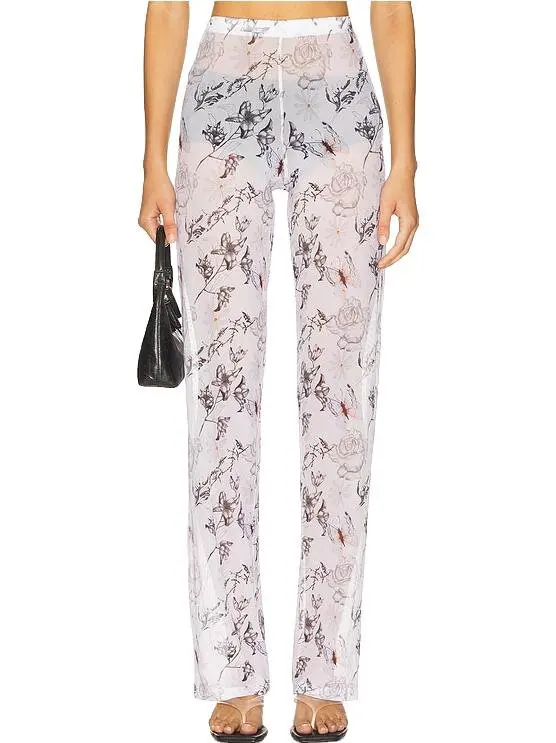 JULIET JOHNSTONE Mesh Pant - White
