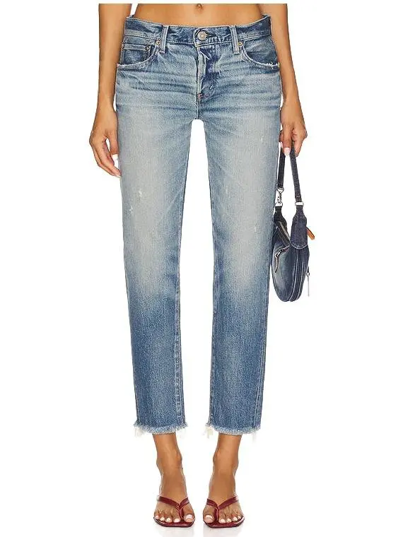 Moussy Vintage Bretton Tapered Jeans - Light Blue