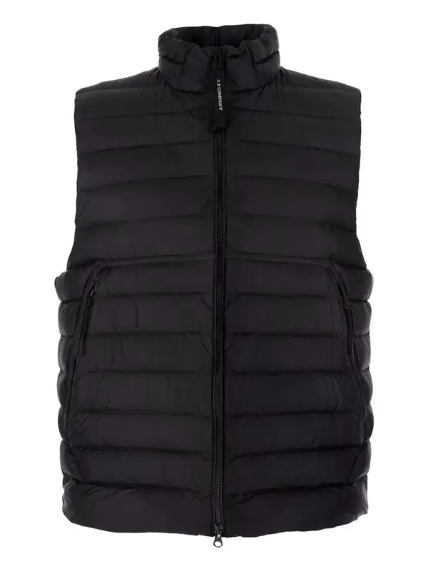 C.P. COMPANY Quilted Shell Gilet - Black