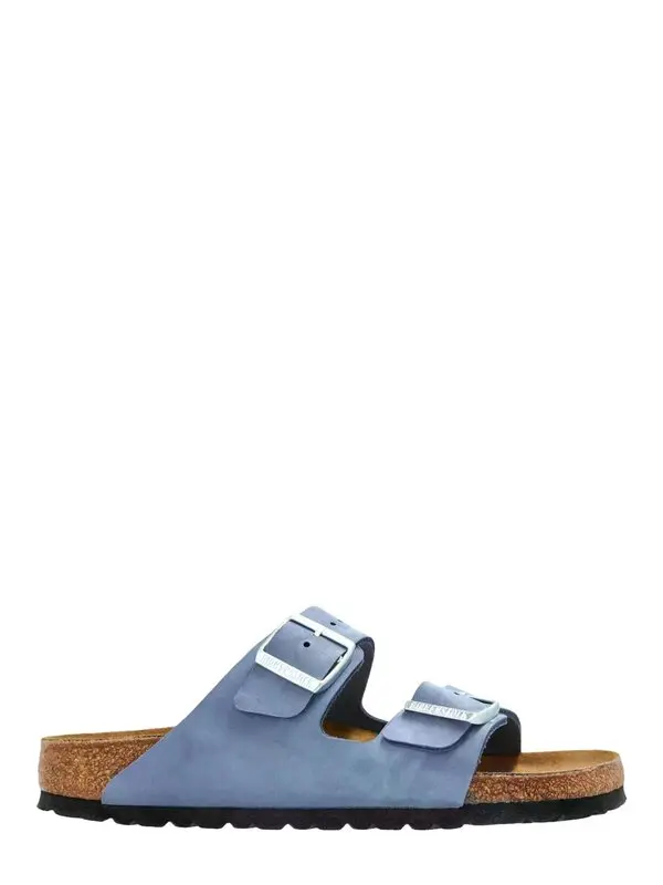 BIRKENSTOCK Leather Double-buckle Sandals - Blue