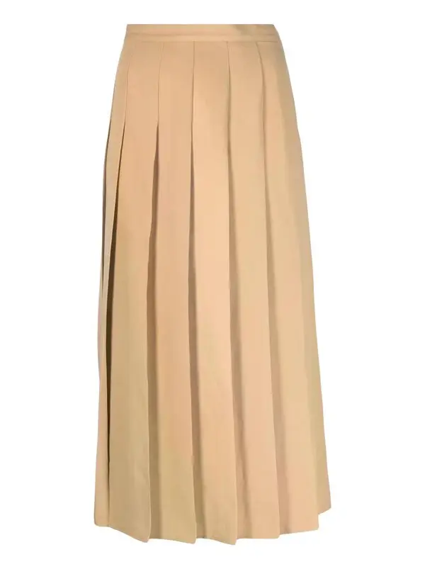 Polo Ralph Lauren Pleated High-waist Skirt - Brown