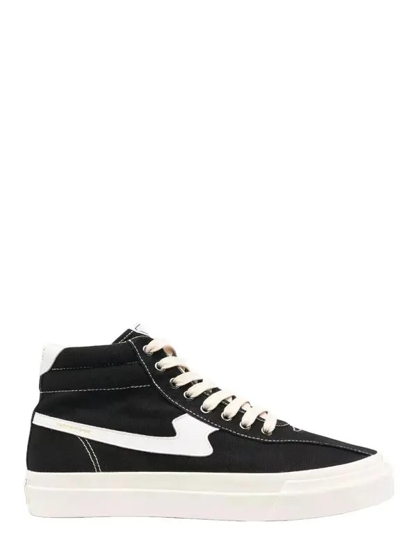 S.W.C STEPNEY WORKERS CLUB High-top Lace-up Sneakers - Black