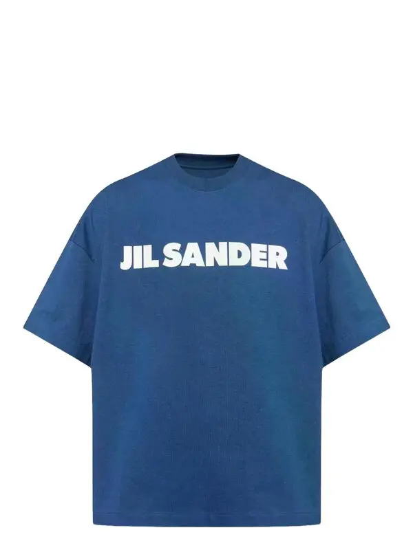 JIL SANDER Logo Print T-shirt - Blue