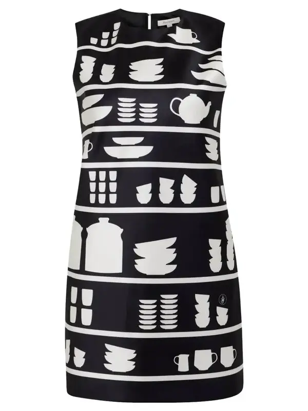 JW Anderson Pottery Print Shift Dress - Black