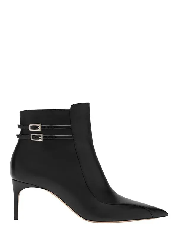 MALONE SOULIERS Giordana Nappa Leather Booties - Black