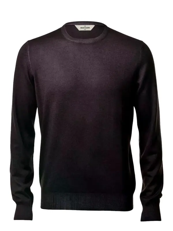 GRAN SASSO Round-neck Wool Sweater - Purple
