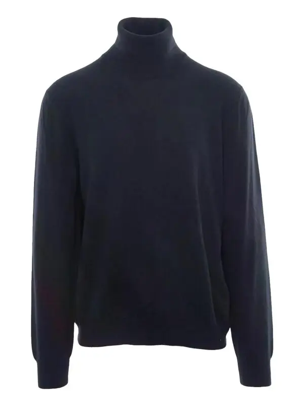 GRAN SASSO Turtleneck Wool Sweater - Blue