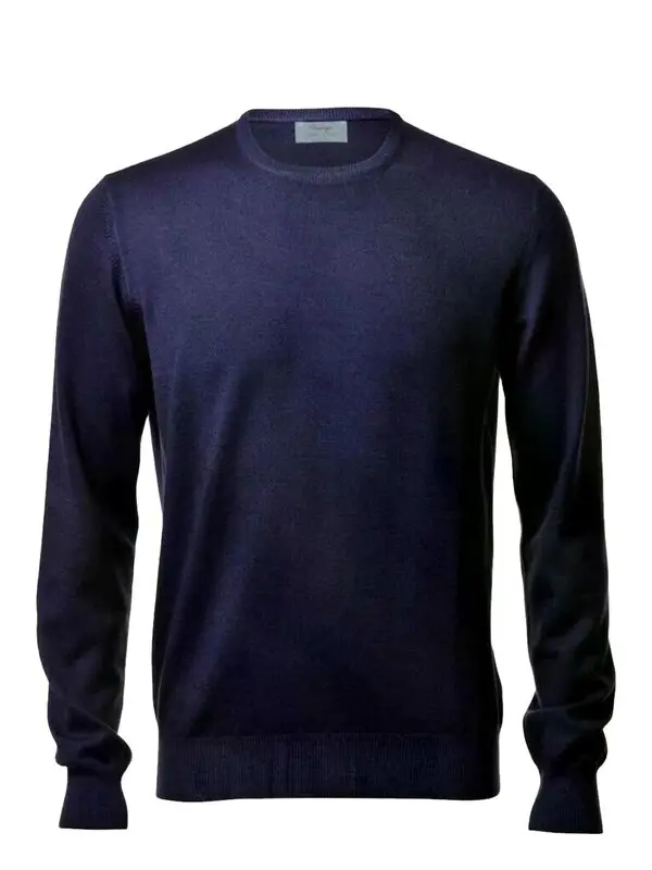 VENGERA Wool Crew-neck Sweater - Blue