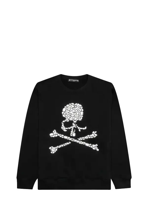 MASTERMIND WORLD Skull Crystal-embellished Sweatshirt - Black