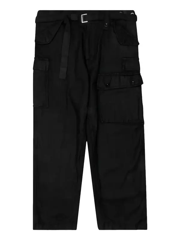 Sacai Belted Cargo Trousers - Black