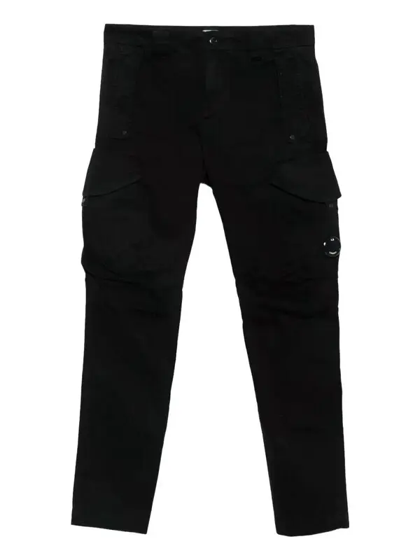 C.P. COMPANY Lens-detail Cargo Pants - Black