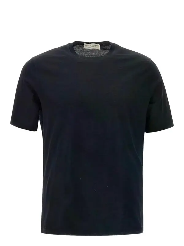 FILIPPO DE LAURENTIIS Cotton Crew-neck T-shirt - Black