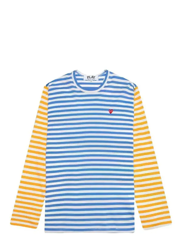 Play Comme Des Garcon Striped T-shirt - Blue