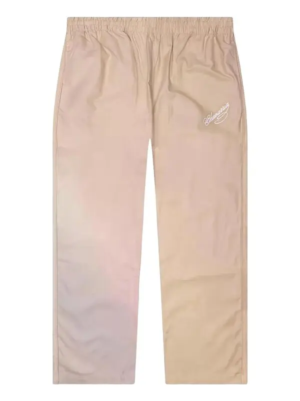 WILLY CHAVARRIA Embroidered Elasticated Trousers - Neutrals
