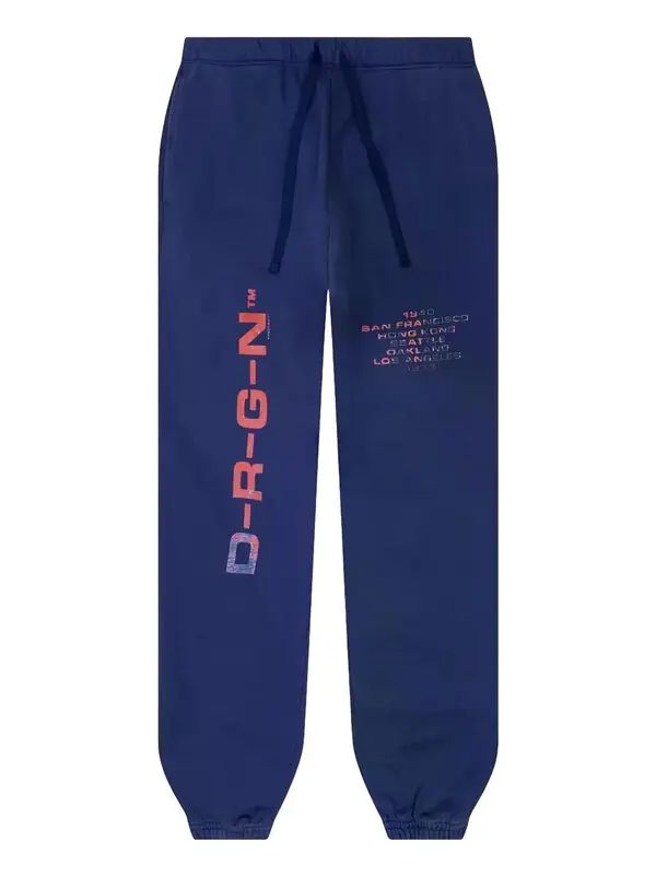D-R-G-N Origins Bleached Track Pants - Blue