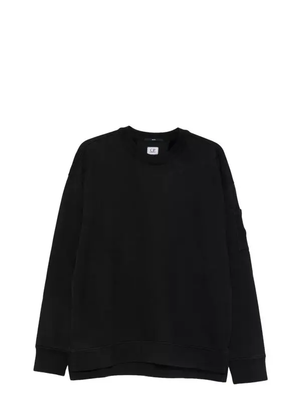 C.P. COMPANY Pocket-detail Cotton Sweatshirt - Black