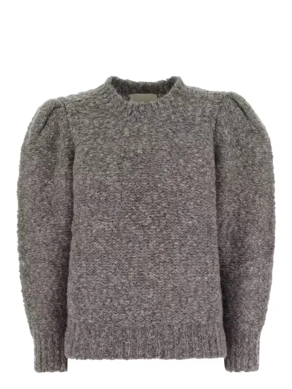 Isabel Marant Emma Puffed-sleeve Sweater - Grey