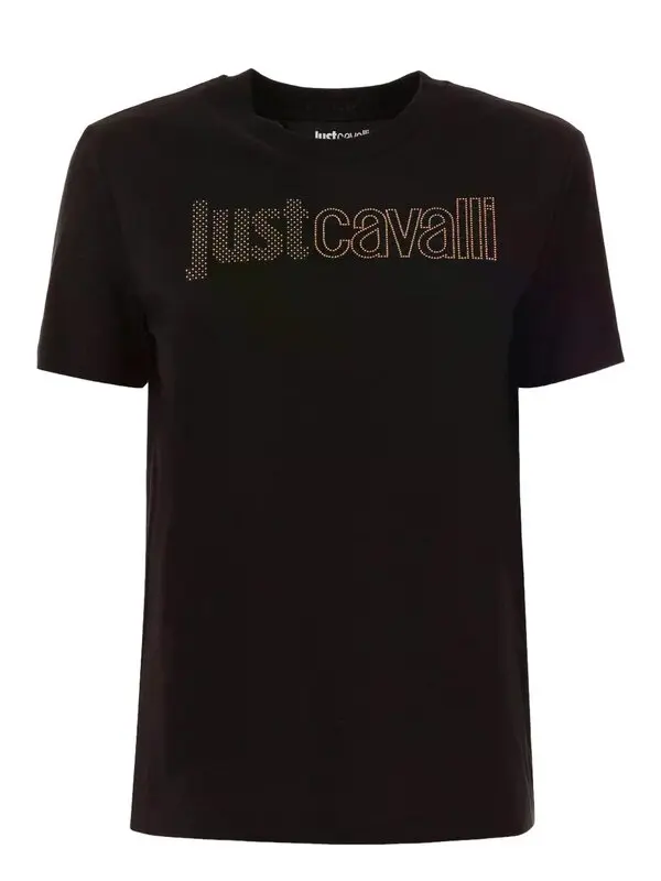 Just Cavalli Logo-embellished T-shirt - Black
