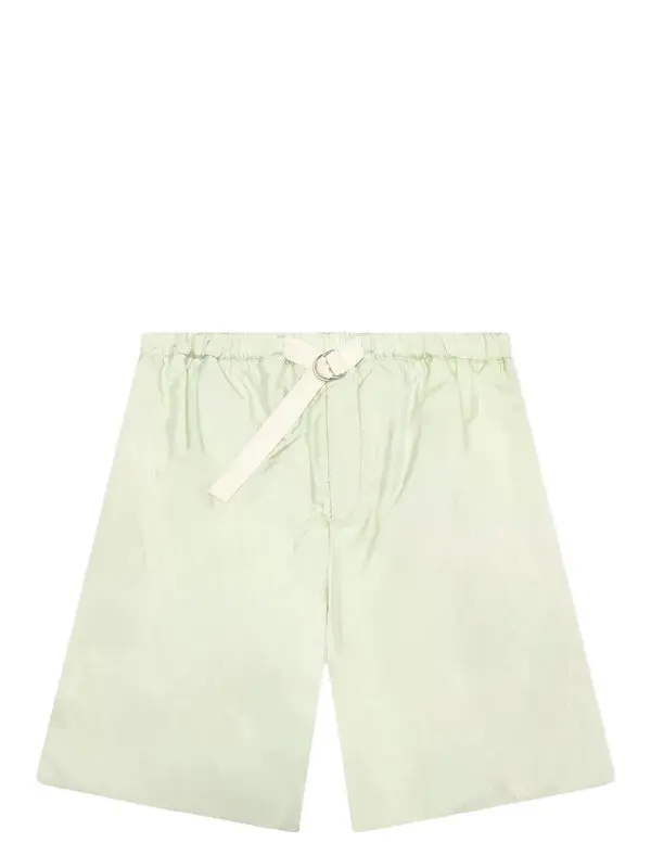 JIL SANDER Belted Deck Shorts - Green