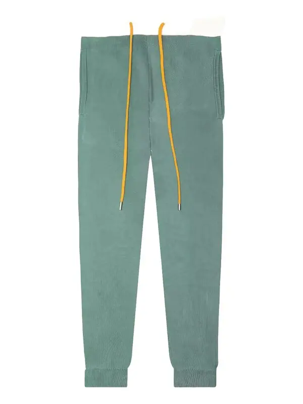 Rhude Panelled Knit Trousers - Green