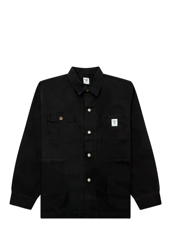 SOUTH2 WEST8 Cotton Canvas Shirt Jacket - Black