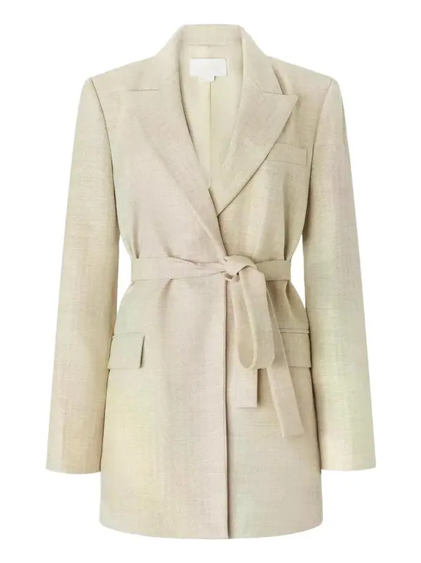 GENNY Belted Blazer - Neutrals