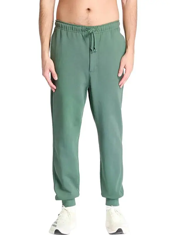 Y3 Cuffed French-terry Track Pants - Green