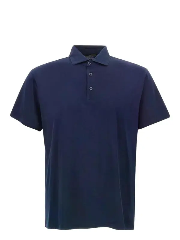 KANGRA Short-sleeve Polo Shirt - Blue