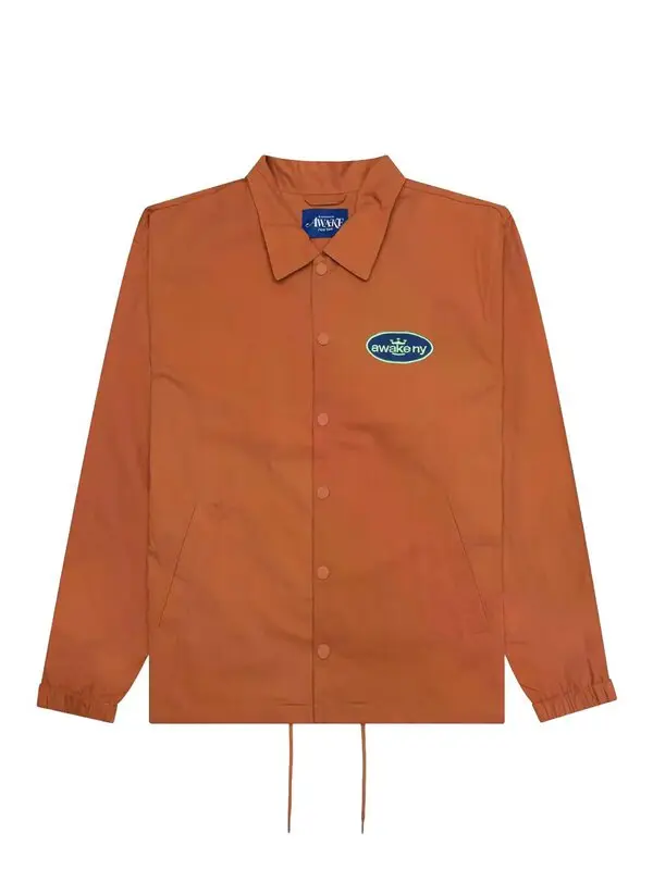 AWAKE NY Oval-logo Twill Jacket - Orange