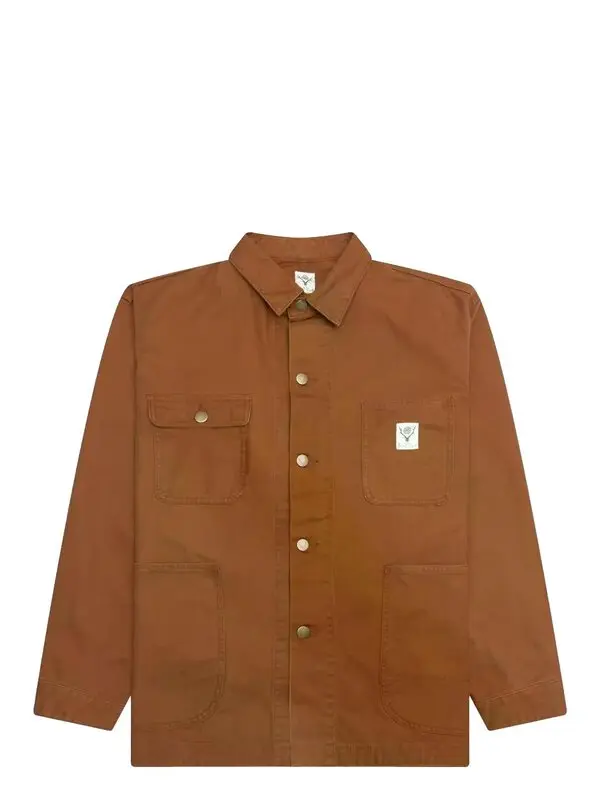 SOUTH2 WEST8 Button-detail Shirt Jacket - Brown