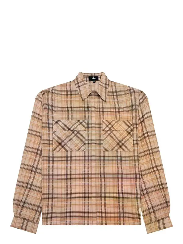 REPRESENT Checked Shirt - Neutrals